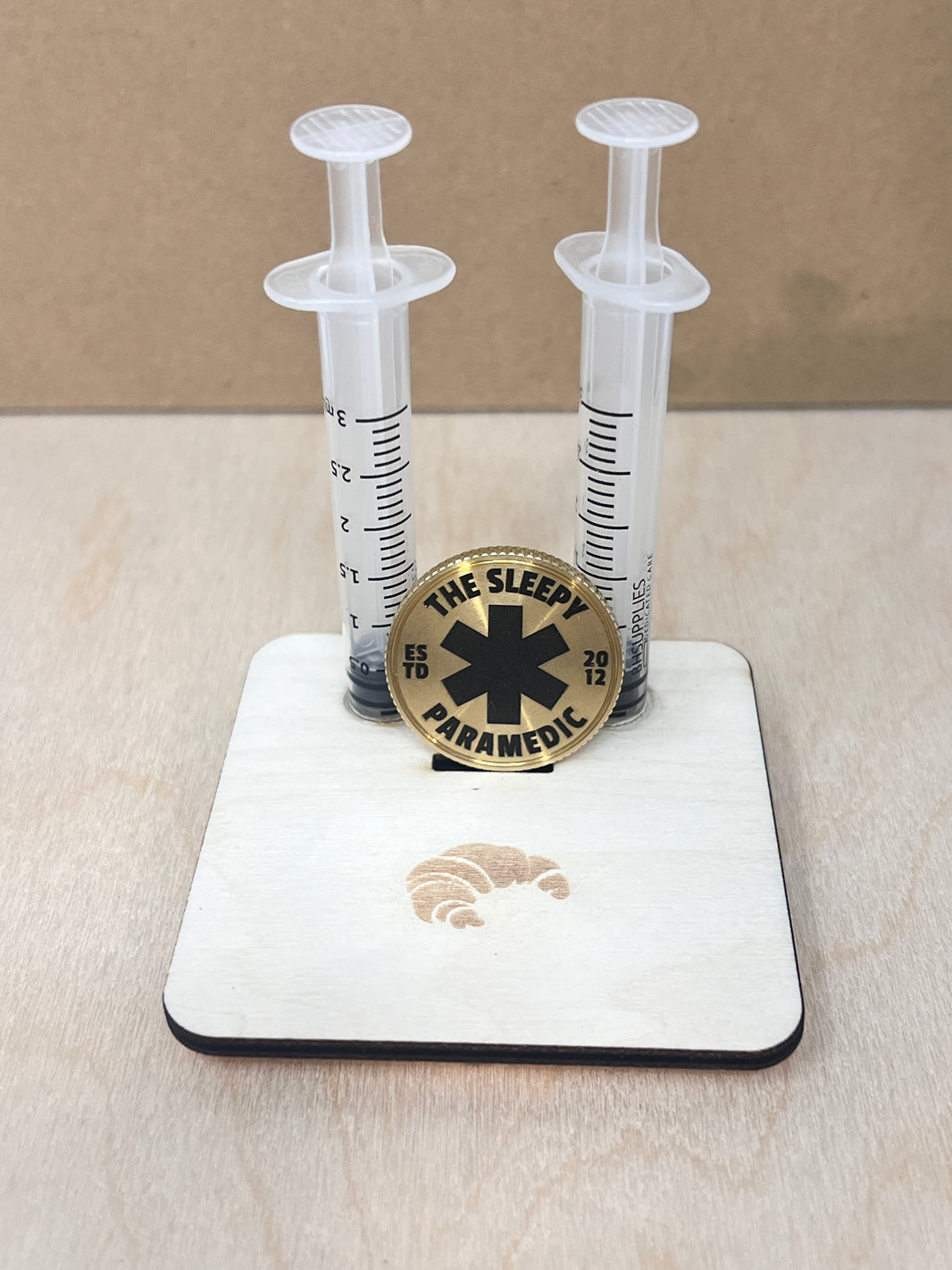 Sleepy Paramedic Challenge Coins – TRACER MOUNTAIN ENGRAVING